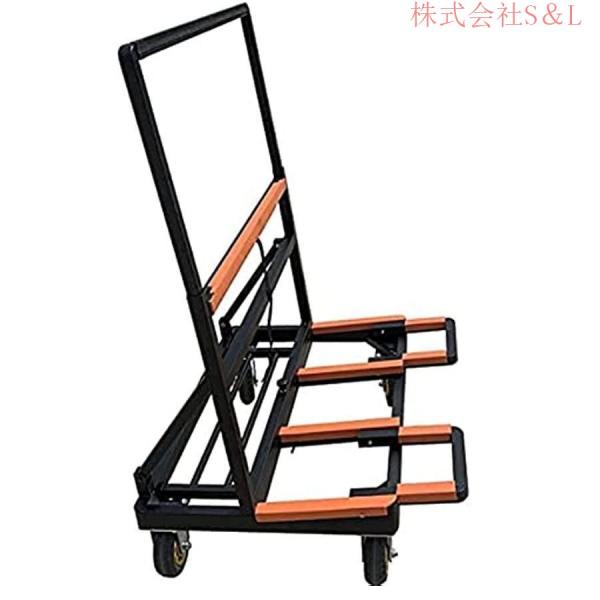 ボード台車耐荷重400kg運搬台車折りたたみ調整可能な荷台車キャリーカート台車板運搬車S＆L長尺物台車輸送ガラス建設現場建物業務用4輪6インチサイレ