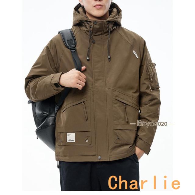 中綿ジャケット メンズ 中綿コート メンズ アウター フード メンズアウター 冬 マウンテンパーカー 登山服 防風 撥水 おしゃれ 大きい 冬服