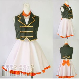 VOCALOID「嗚呼、素晴らしきニャン生」GUMI ・コスプレ衣装+鈴付きの首輪+猫耳+猫の尻尾+靴下　　ハロウィン　仮装　コスチューム