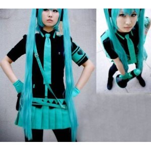 DK1211 ★ VOCALOID  恋は戦争ver / 初音ミク  風     手袋ポーチ付き　Set コスプレ衣装    完全オーダメイドも対応可能