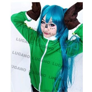 DK936コスプレ衣装 VOCALOID ボーカロイド マトリョシカ　初音ミク　風　衣装＋手袋セット