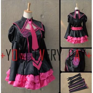 DK1156 ★ VOCALOID ☆ 巡音ルか ☆ 恋愛フィロソフィア 風  コスプレ衣装   完全オーダメイドも対応可能