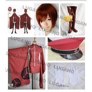 DK1078 Vocaloid 千本桜　MEIKOメイコ  風 コスプレ衣装 + ウイッグ + 靴 セット 　完全オーダメイドも対応可能