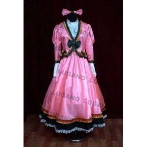 DK1161 ★ ディズニー ♪ ミニー 風 ピンク　02   コスプレ衣装   完全オーダメイドも対応可能