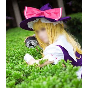 東方project　東方香霖堂　霧雨魔理沙（紫）風　 コスチューム、コスプレ衣装  完全オーダメイドも対応可能