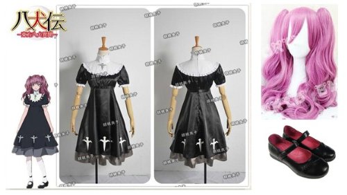 DK2440 八犬伝—東方八犬異聞 浜路（はまじ） 衣装＋ウィッグ+靴　コスチューム、コスプレ 新品　完全オーダーメイドも対応可能