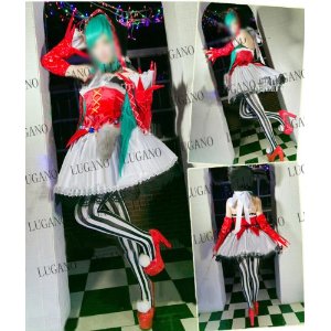 DK1812 VOCALOID 初音ミク ピエレッタ Project DIVA風 ストキング付  コスチューム、コスプレ コスプレ衣装 完全オーダメイドも対応可能