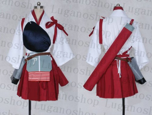 DK3017  艦隊これくしょん ~艦これ~  赤城風  コスチューム コスプレ衣装  完全オーダーメイドも対応可能