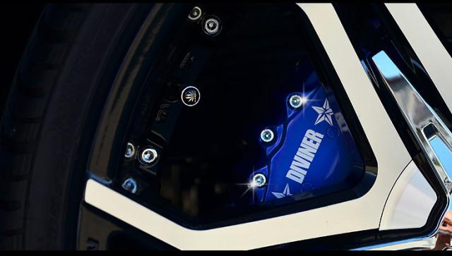 完全受注生産】 キャリパーカバー 後輪用 カスタム カー用品 DIVINER