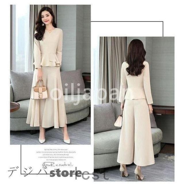 【大特価】卒業式 服 母 セットアップ レディース パンツスーツ40代 おしゃれ ママフォーマル 長袖 卒園式 入学式 ジャケット 通勤 OL 2点セット