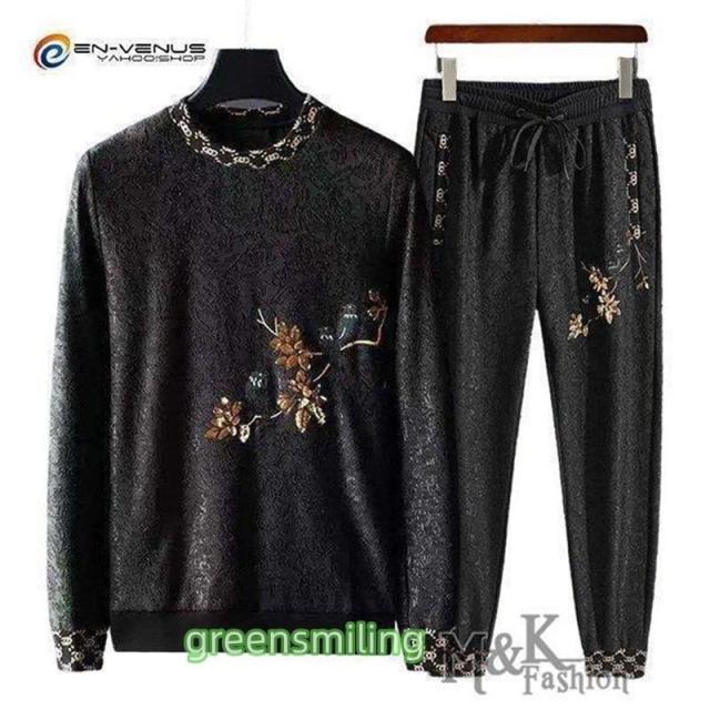 セットアップ メンズ 秋服 上下セット スウェット ジャージ セットアップ 長袖 パーカー トレーナー ジョガーパンツ ロングパンツ お洒落 ブラック オラオラ系