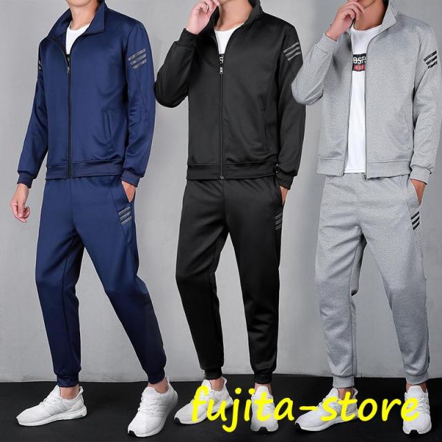 ジャージ上下 メンズ セットアップ スウェット上下セット ジャージ+ジョガーパンツ トレーニングウェア 2023 秋