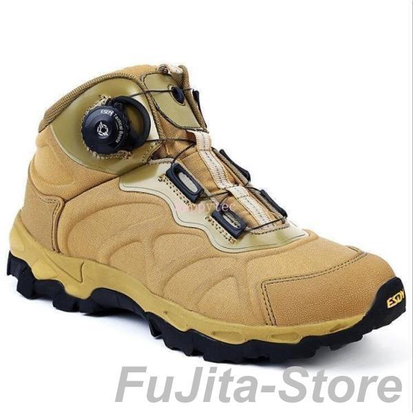 登山靴 メンズ サバゲー トレッキングシューズ ダイヤル式 メンズ 撥水 登山靴 衝撃吸収 ミリタリーブーツ ミドルカット 耐磨耗 防滑 軽量 アウトドアシューズ