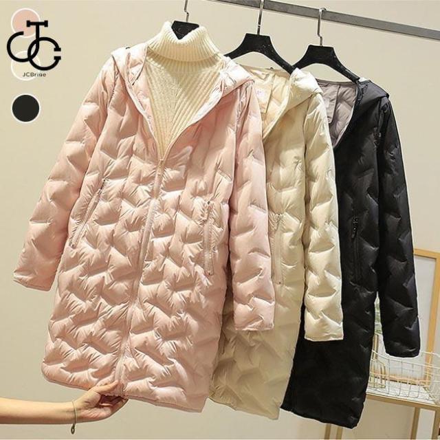 ダウンコート レディース 冬コート キルティングコート ダウン コート 厚手 冬アウター ダウンジャケット 黒 ロングコート 体型カバー 冬 通勤