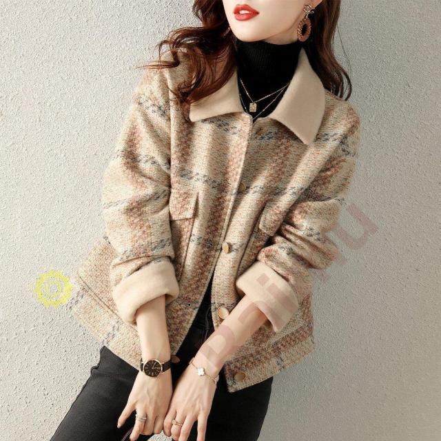 スーツジャケット レディース テーラードジャケット 秋冬新作 長袖ブレザー チェック柄ツイードブレザー 30代アウター 着痩せ オフィス 通勤OL オシャレ大人