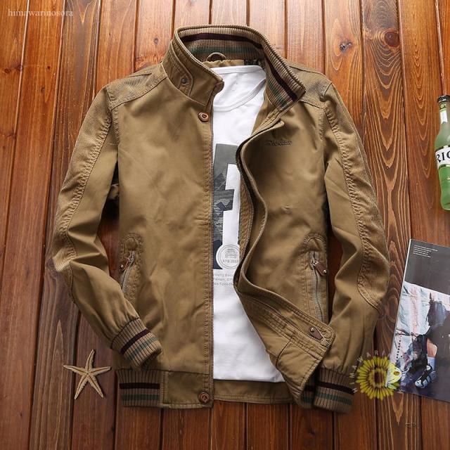 ミリタリージャケット メンズ アウター ジャケット フライトジャケット ブルゾン 立ち襟 防寒 アウトドア 秋 冬
