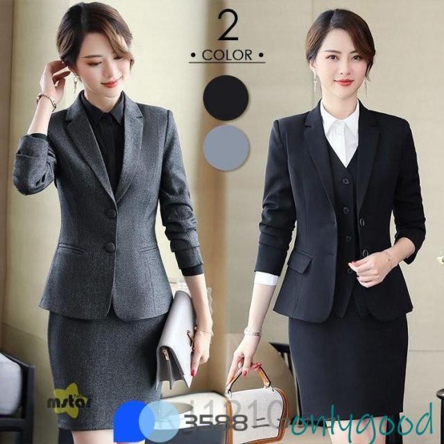 スカートスーツスーツレディース無地ビジネスリクルートスーツ2点セットオフィス通勤就活面接
