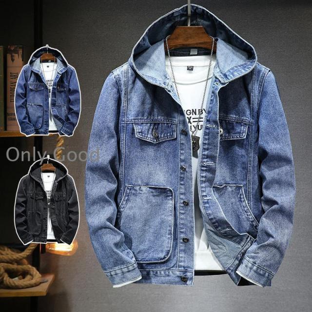 ジャケット メンズ デニムジャケット フード付き カジュアル Gジャン 秋 春 トップ アウター ミリタリー 2020 おしゃれ