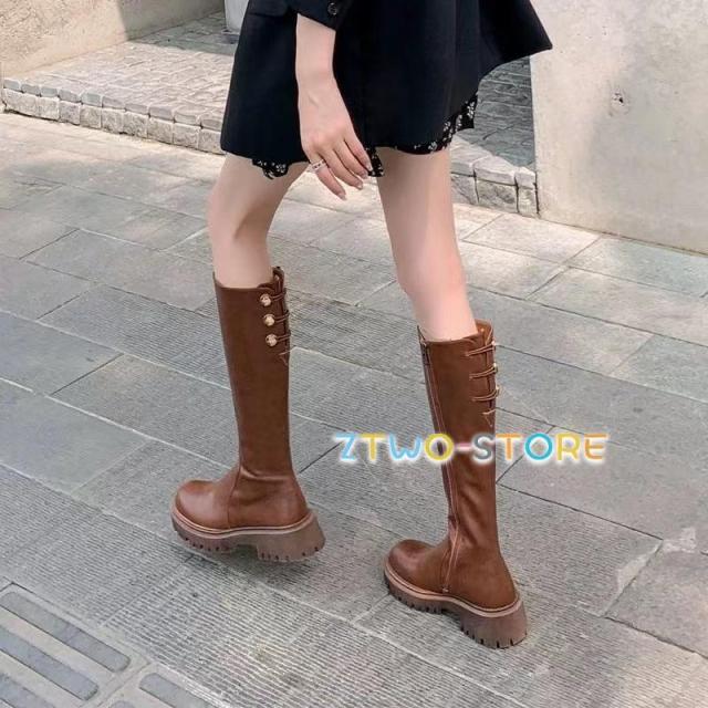 ロングブーツ ジョッキー ブーツ 黒 レディース ロングブーツ ジョッキー ロングブーツ ジョッキーブーツ 歩きやすい レディース靴 痛くない ぺたんこ