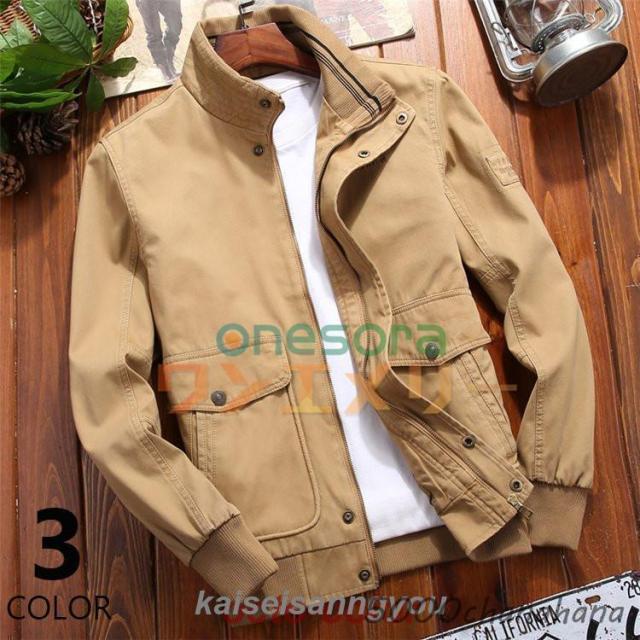 メンズ ミリタリー アウター ジャンパー 秋服 スタンドカラー メンズアウター 30代 40代 50代ファッション