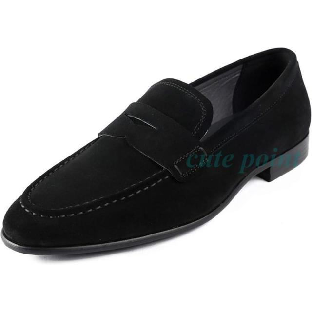 ローファー ペニーローファー メンズ 本革スエード 軽量 ビジネスシューズ モカシン カジュアル ペニー フォーマル 通気 革靴
