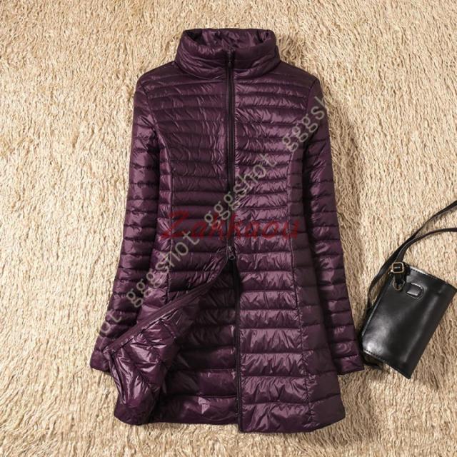 ライトダウン レディース スリム 上着 トップス ダウンジャケット 暖かい 軽量 防風 防寒 ウルトラライト ダウンコート コンパクト収納 フード付き 軽い