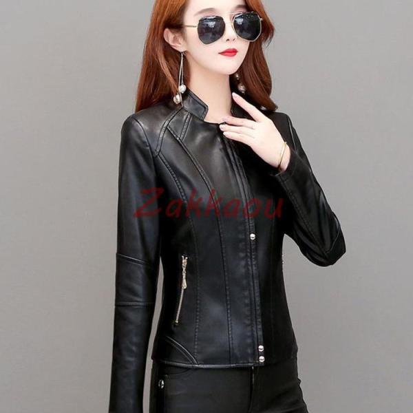 レディース革ジャン 本革　秋冬　レザージャケット ライダースジャケット おしゃれ バイクウェア シングル 女性用 防寒防風