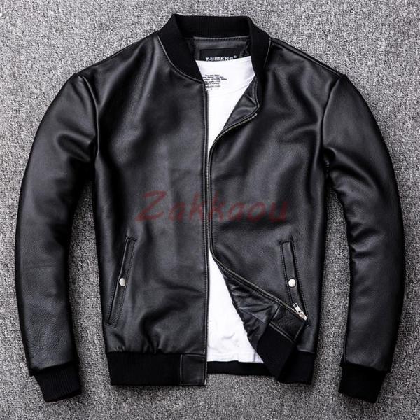 ライダース　バイクジャケット　ジャケット メンズ　本革ジャケット　牛革　レザージャケット leather jacket　革ジャン　アウター　春秋冬
