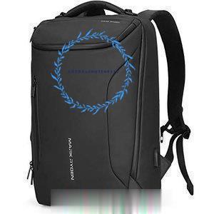 バックパック完全防水ビジネスリュックメンズ用30L大容量盗難防止ラップトップバッグ17インチパソコン対応黒