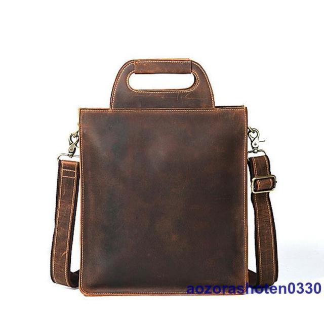 本革 メッセンジャーバッグ ショルダーバッグメンズ 斜めがけ 3way ビジネスバッグ A4バッグ カバン 牛革 通勤通学 カジュアル アウトドア