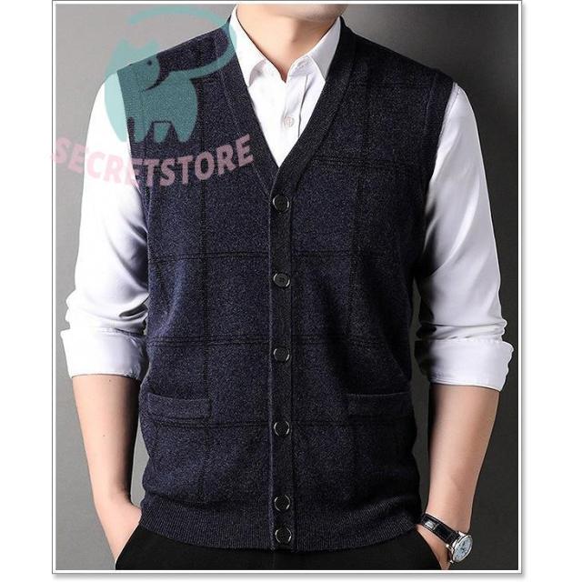 ニットベスト メンズ ベスト ニット ウール ビジネス ブランド 春 秋 冬 前開き Vネック多数 40代 50代にも好評