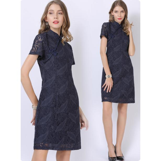 パーティードレス 結婚式 40代 20代 ロング丈 袖あり 半袖 韓国風 大きいサイズ フォーマルドレス レースワンピース お呼ばれ 二次会 披露宴 謝恩会 上品 着痩せ