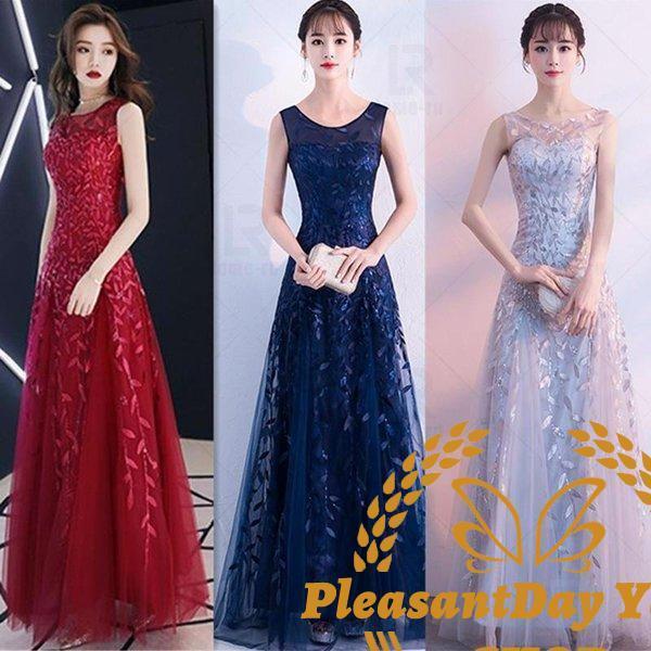 カラードレス カクテルドレス 星空 イブニングドレス シルバー 花嫁 丸襟 袖なし スパンコール 刺繍 魚尾 ロングドレス 演出 フォマール パーティードレス