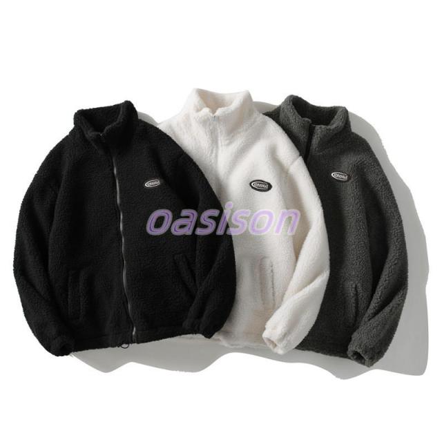 ボアパーカー メンズ ボアジャケット ボア 暖か アウター 防寒 もこもこ ボアブルゾン フリースライン ジャンパー ビッグシルエット