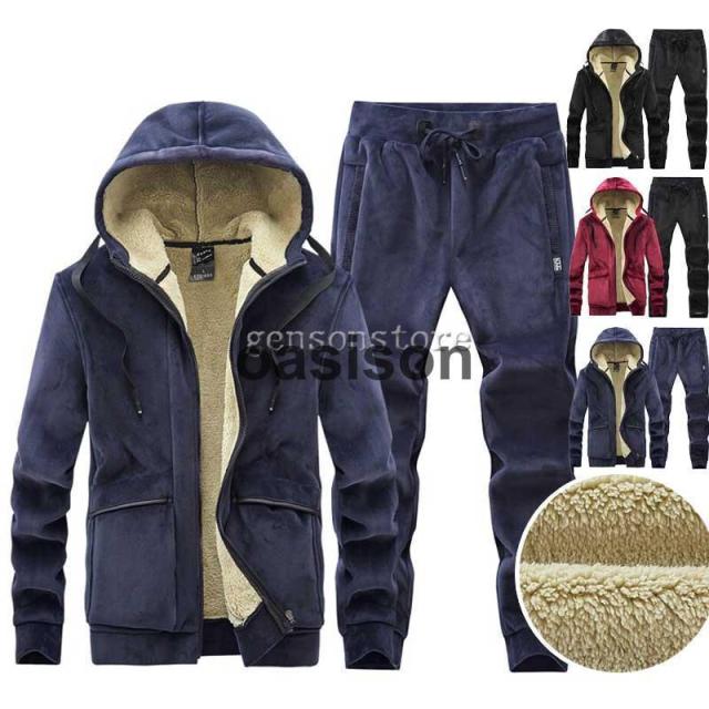 ベロアセットアップ メンズ スウェット 裏起毛 ジャージ 上下セット トレーニングウェア パーカー 長袖 部屋着 男性 カジュアル 大きいサイズ 秋冬 あったか