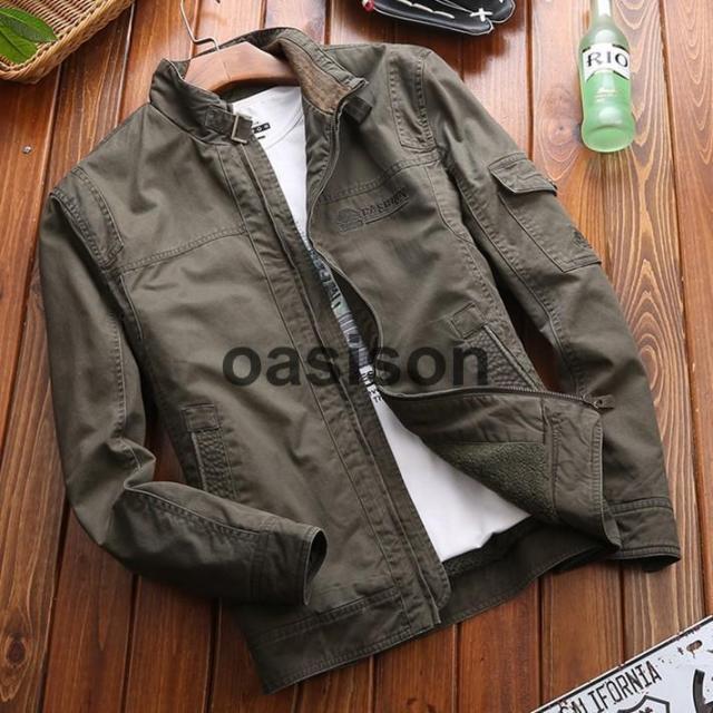 フライトジャケット ジャケット メンズ ジップアップ ジャンパー ミリタリージャケット MA-1 アウター 大きいサイズ 空軍　欧米風コート スタジャン