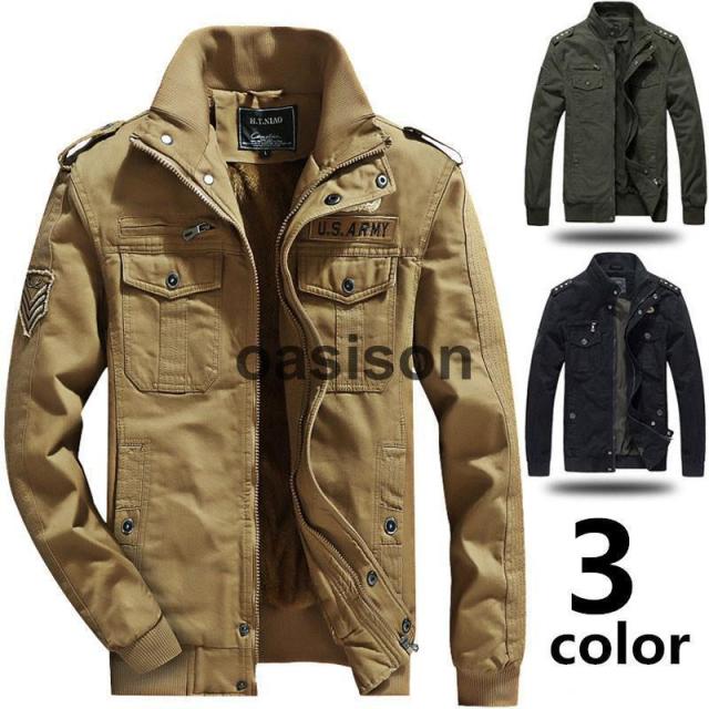メンズカジュアル ミリタリージャケット ブルゾン ライダーズ メンズ 長袖ジャケット カーゴ フライトジャケット欧米風コート スタジャン 秋冬 お兄系 アメカジ