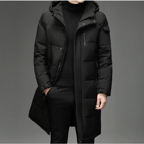 ダウンコート メンズ ロングコートダウンジャケット 中綿 ベンチコート フード付き かっこいい ポケット付き 保温性 防寒対策 暖かい 防寒ジャケット アウター