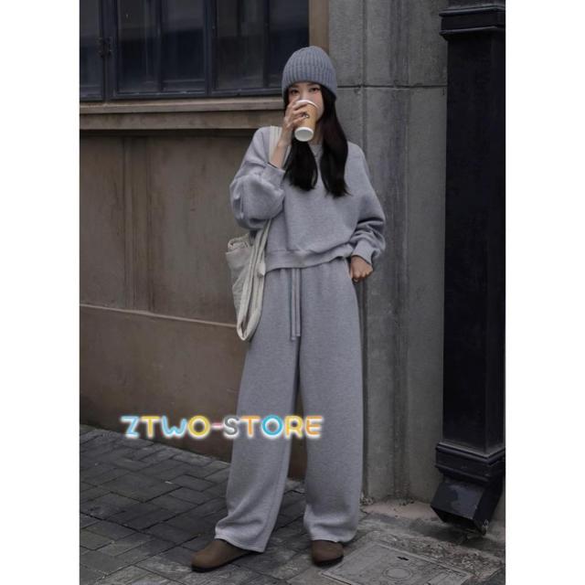 スウェットセットアップ スウェット セットアップ 上下 上下セット レディース 大きいサイズ パンツ トレーナー 部屋着 カジュアル シンプル 秋冬 裏起毛