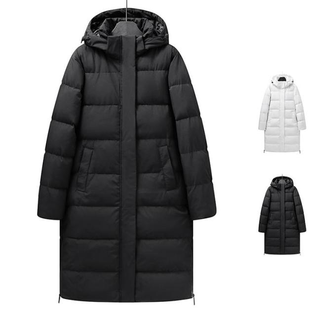 メンズ ダウンジャケット ロングコート ビジネスジャケット 厚手 防寒着 フード付き 防寒着 暖かい アウター 秋物