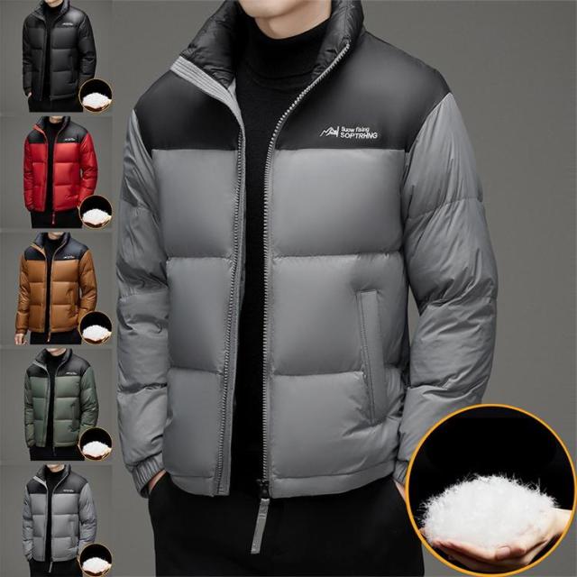 メンズ ダウンジャケット ダウンコート ショート 防風 ブルゾン 厚手 冬 防寒 ジャケット 暖かい 秋物 アウター