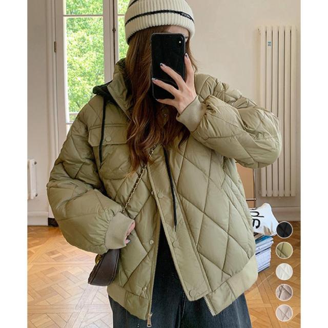 中綿ジャケット キルティングブルゾン防寒