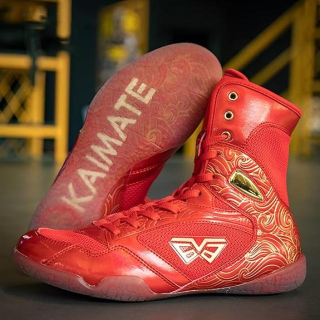 【爆買】ボクシングシューズ レスリングシューズ 専門トレーニングシューズ ボクシング プロフェッショナル 格闘靴 戦闘訓練靴 耐摩耗性 通気性 柔らかい 足首ガード ゴムソール