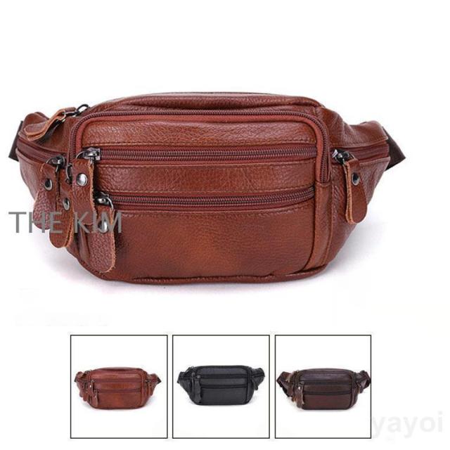 ウエストバッグ メンズ　牛革 レザー　2way ボディバッグ　こし掛け 腰かけ ヒップバッグ 鞄 ミニショルダーバッグ　ウエストポーチ