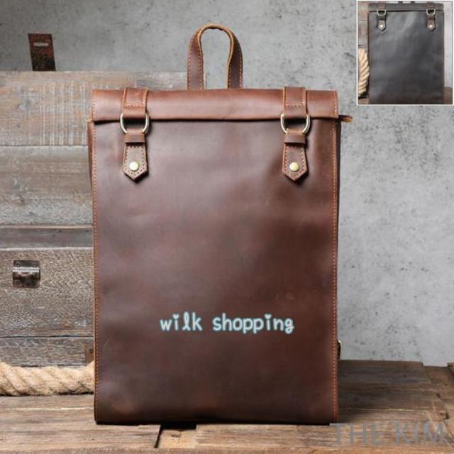 リュック　メンズ　リュックサック 本革　デイパック　ビジネス　バックパック　レザー　通勤通学　旅行　出張　アウトドア　自転車鞄　カバン