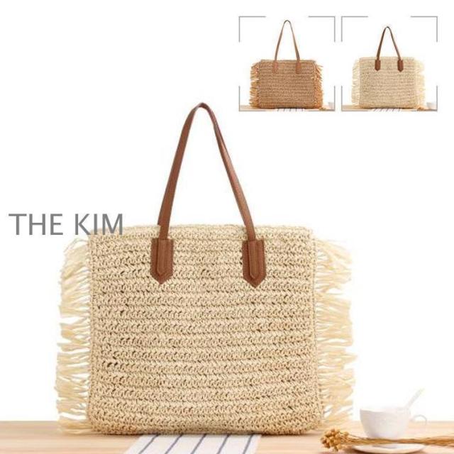 かごバッグ レディース トートバッグ 麦わらバッグ ピクニック 海 ビーチ おしゃれ シンプル 夏バッグ 麦わらバッグ 軽量 かわいい 草編みバッグ　オシャレ