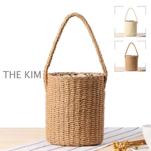 かごバッグ レディース トートバッグ 麦わらバッグ ピクニック 海 ビーチ おしゃれ シンプル 夏バッグ 麦わらバッグ 軽量 かわいい 草編みバッグ　オシャレ