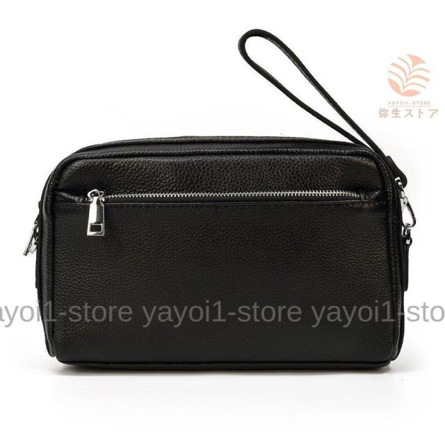セカンドバッグ 本革 メンズ 2way 小型 ショルダーバッグ 3色 収納ポーチ トラベルポーチ レザー クラッチバッグ ビジネス 手持ち鞄