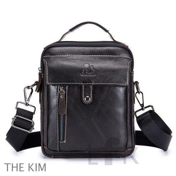 ショルダーバッグ 本革バッグ レトロ風　縦型　メンズ ビジネスバッグ 本革レザー 斜め掛け 通学 通勤 旅行 耐摩設計 紳士 牛革 ブラウン 3way 大容量