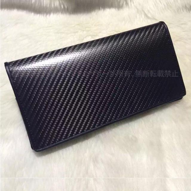 【爆買】H3Y リアルカーボン 本革 レザー 財布 サイフ ウォレット 小銭入れ お札入れ 小物 カード入れ 即納 ファッション XJ004